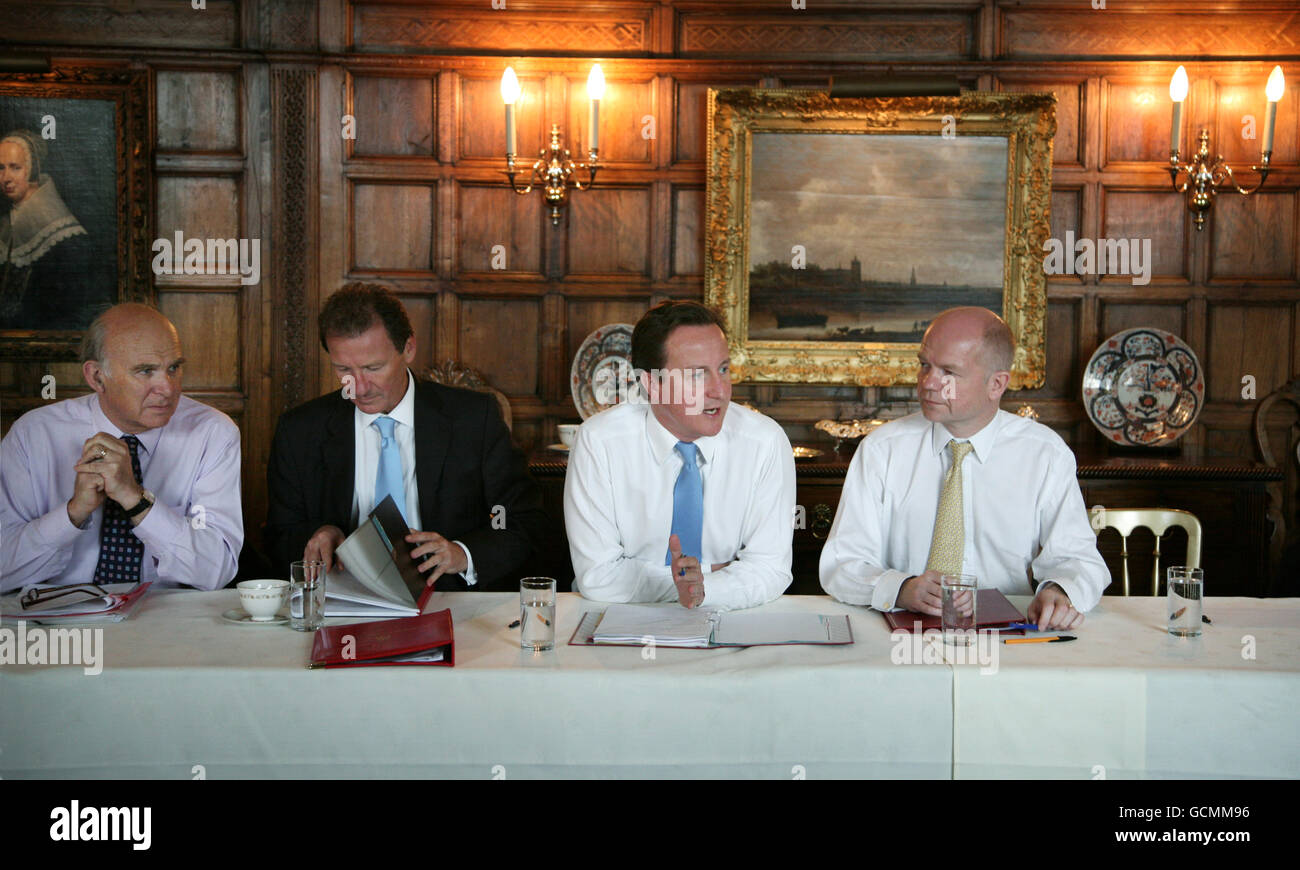 Donnell, David Cameron and William Haig) at Chequers Stock Photo - Alamy