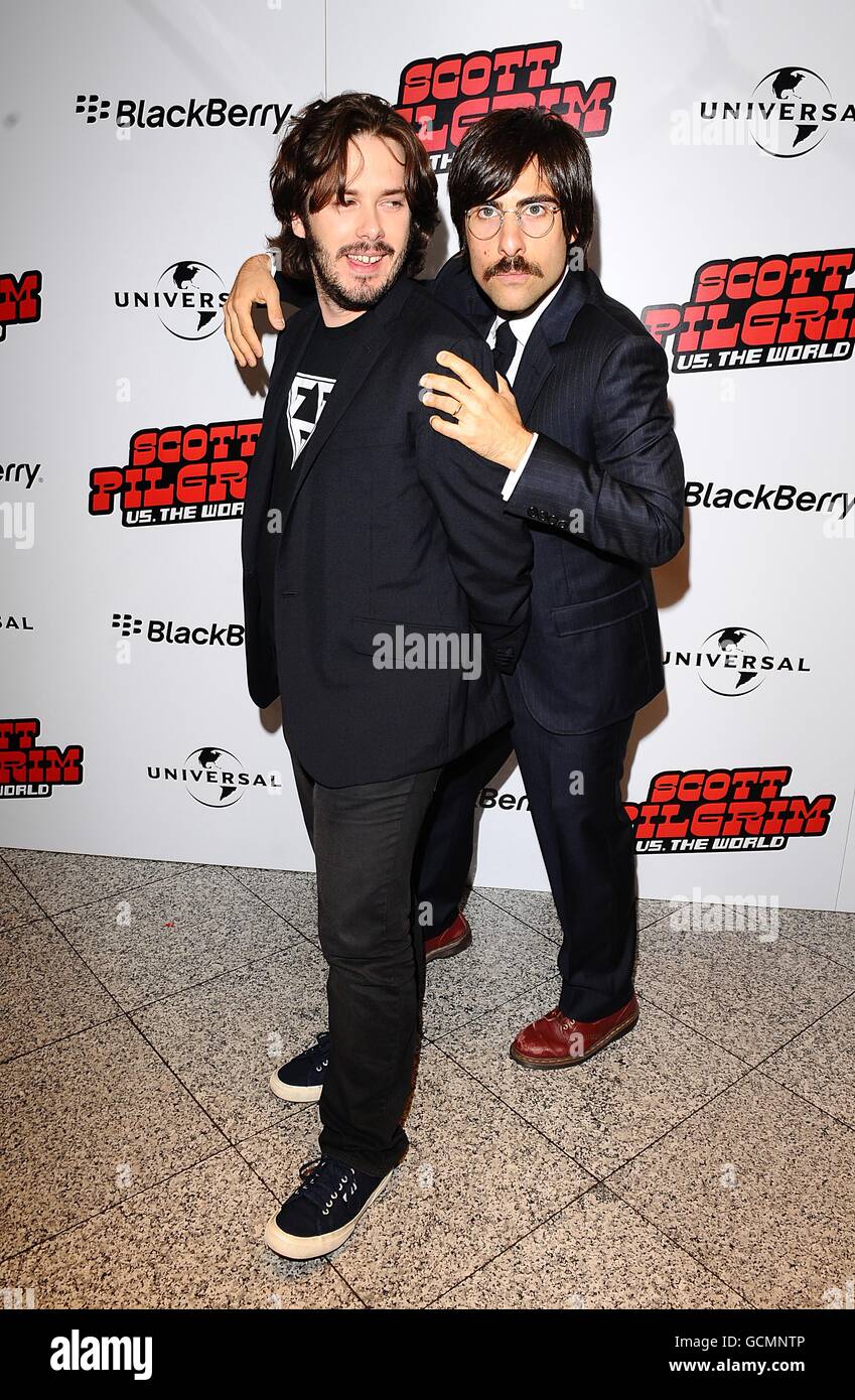 Director Edgar Wright and actor Jason Schwartzman arriving for the ...