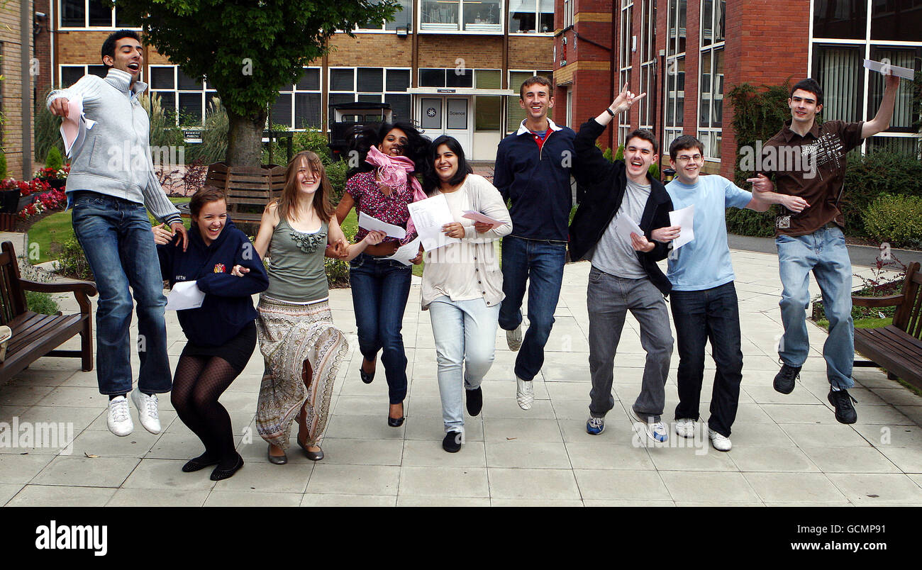 Celebrate receiving a level results hi-res stock photography and images ...