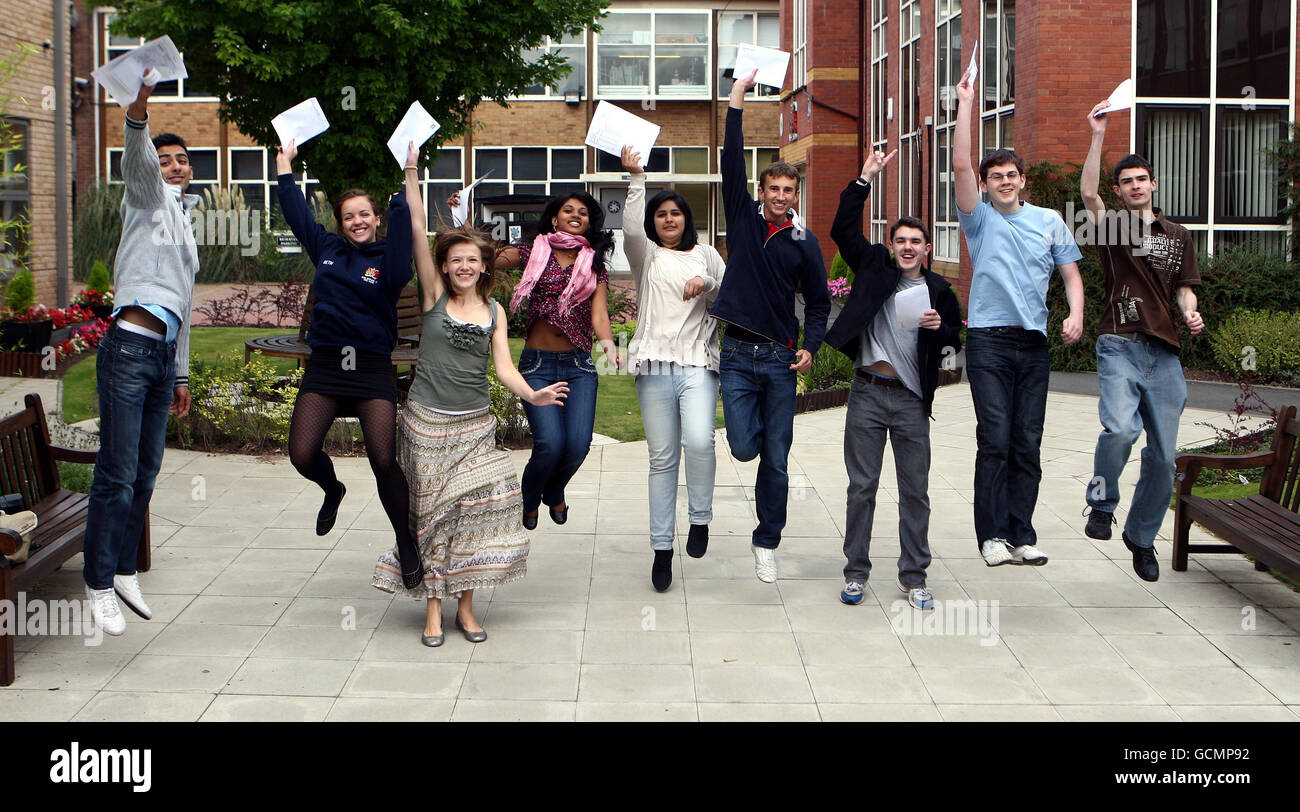 Celebrate receiving a level results hi-res stock photography and images ...