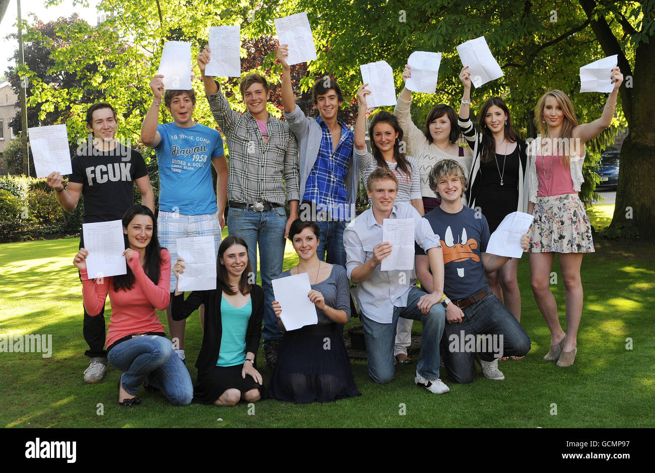 A-level results. A-level and AS-level students celebrate receiving ...