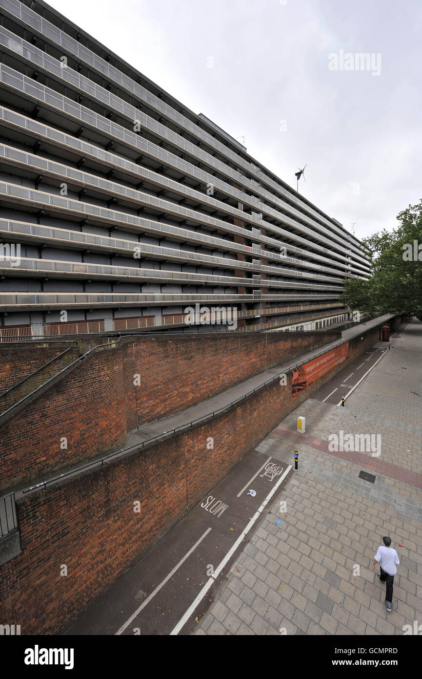 A general view of the Heygate Estate, a large housing estate in ...