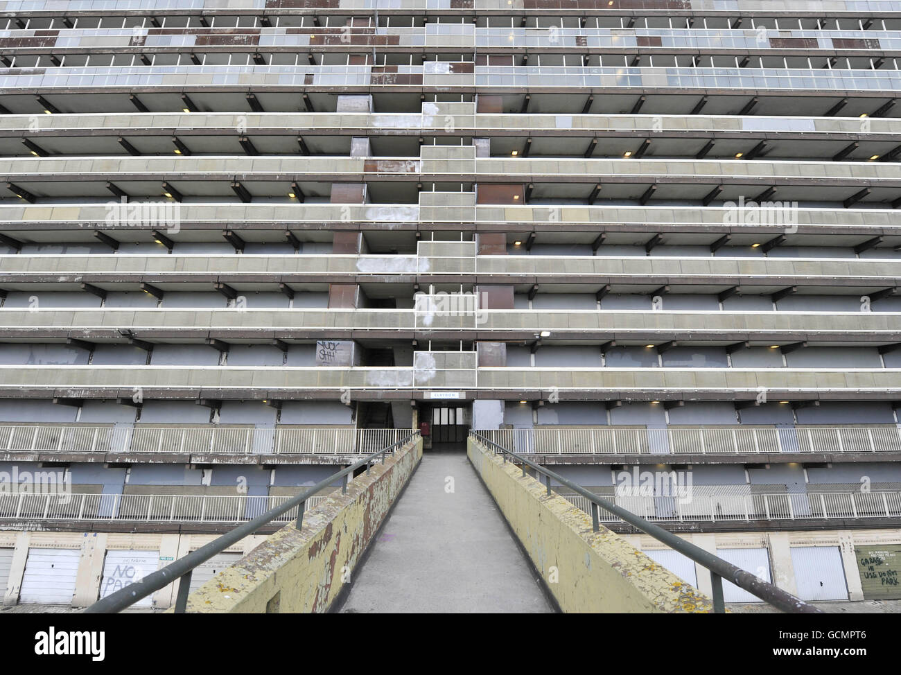 A general view of the Heygate Estate, a large housing estate in ...