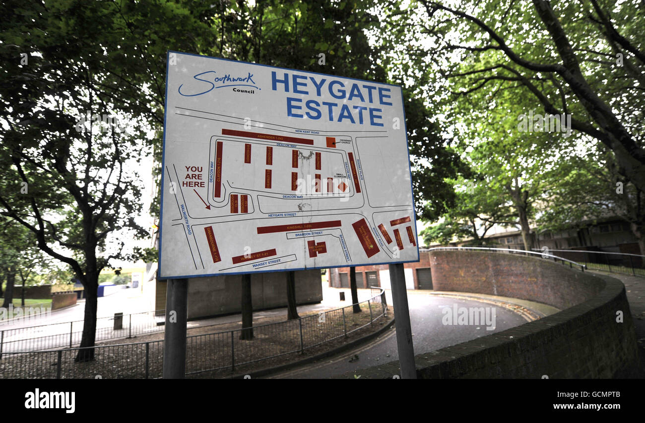 Due demolished part southwark councils regeneration plan area hi-res ...