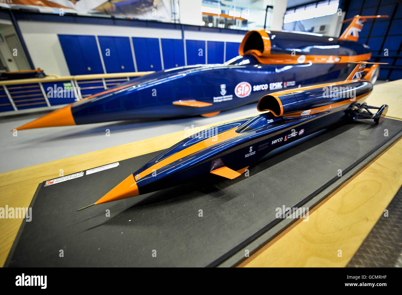 SSC Bloodhound record attempt Stock Photo - Alamy