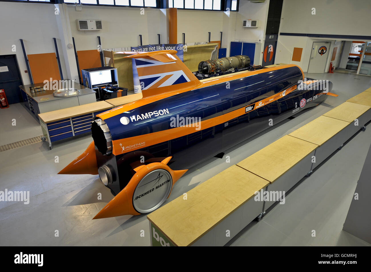 SSC Bloodhound record attempt Stock Photo - Alamy
