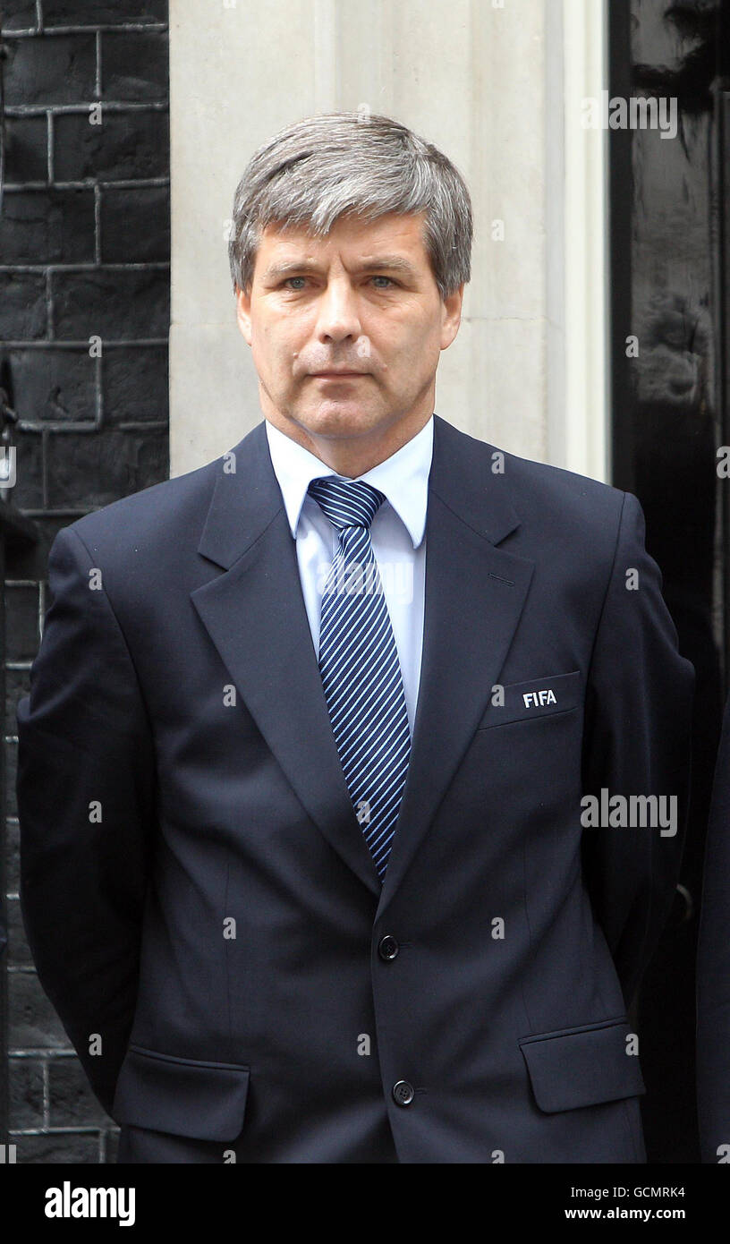 Chilean FA president Harold Mayne-Nicholls with FA and FIFA ...