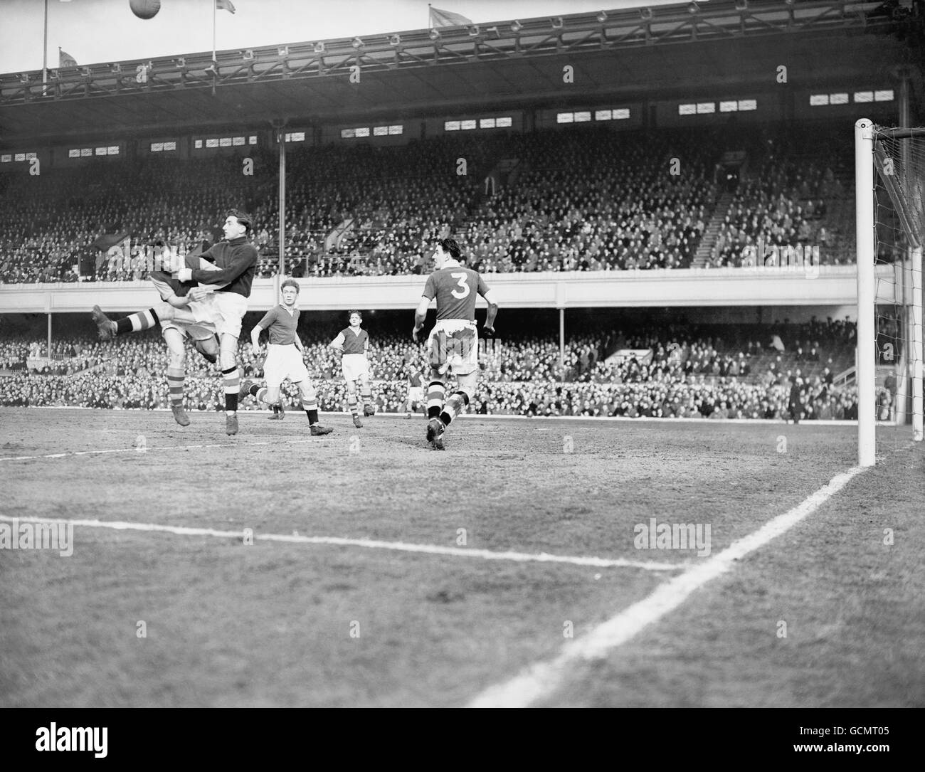 The Chelsea goalkeeper Thomson gets mixed up with Gray the Burnley ...