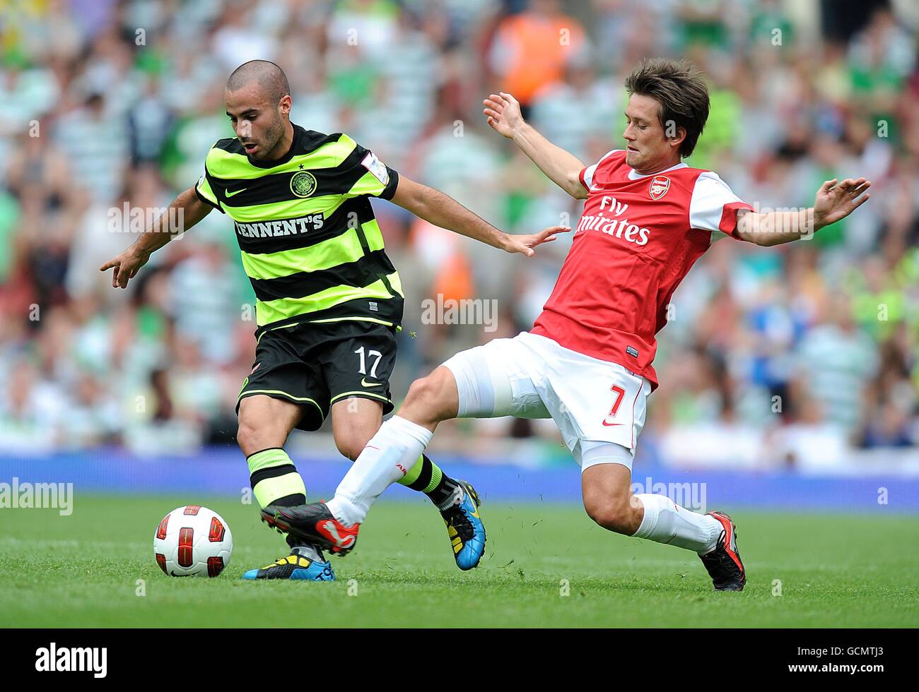 Soccer - Emirates Cup 2010 - Arsenal v Celtic - Emirates Stadium Stock ...
