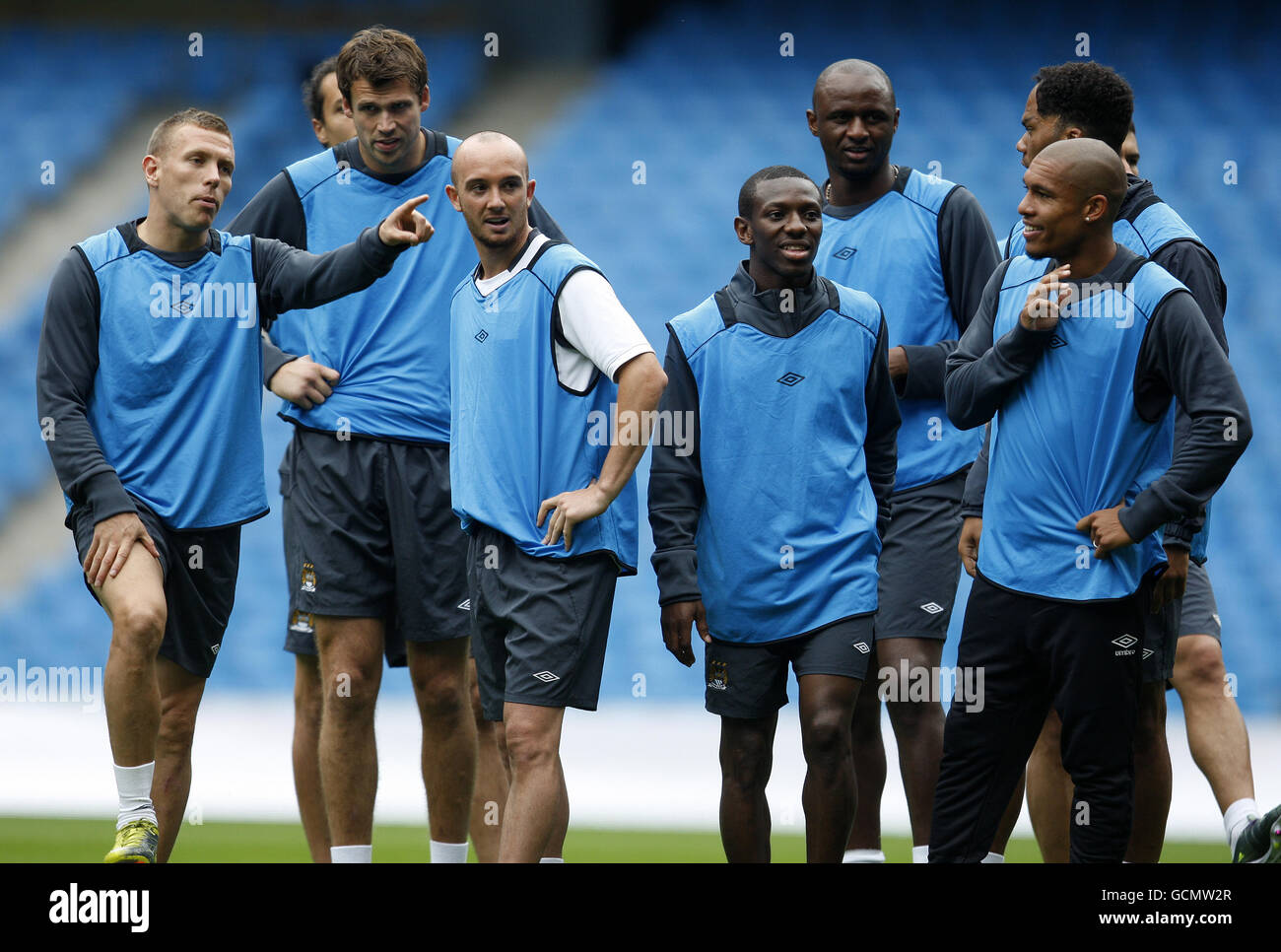 (left-right) Manchester City's Craig Bellamy, Stuart Taylor, Stephen ...
