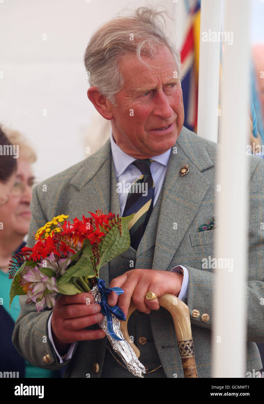 The Prince of Wales attends the Mey games in Sutherland, Scotland Stock ...