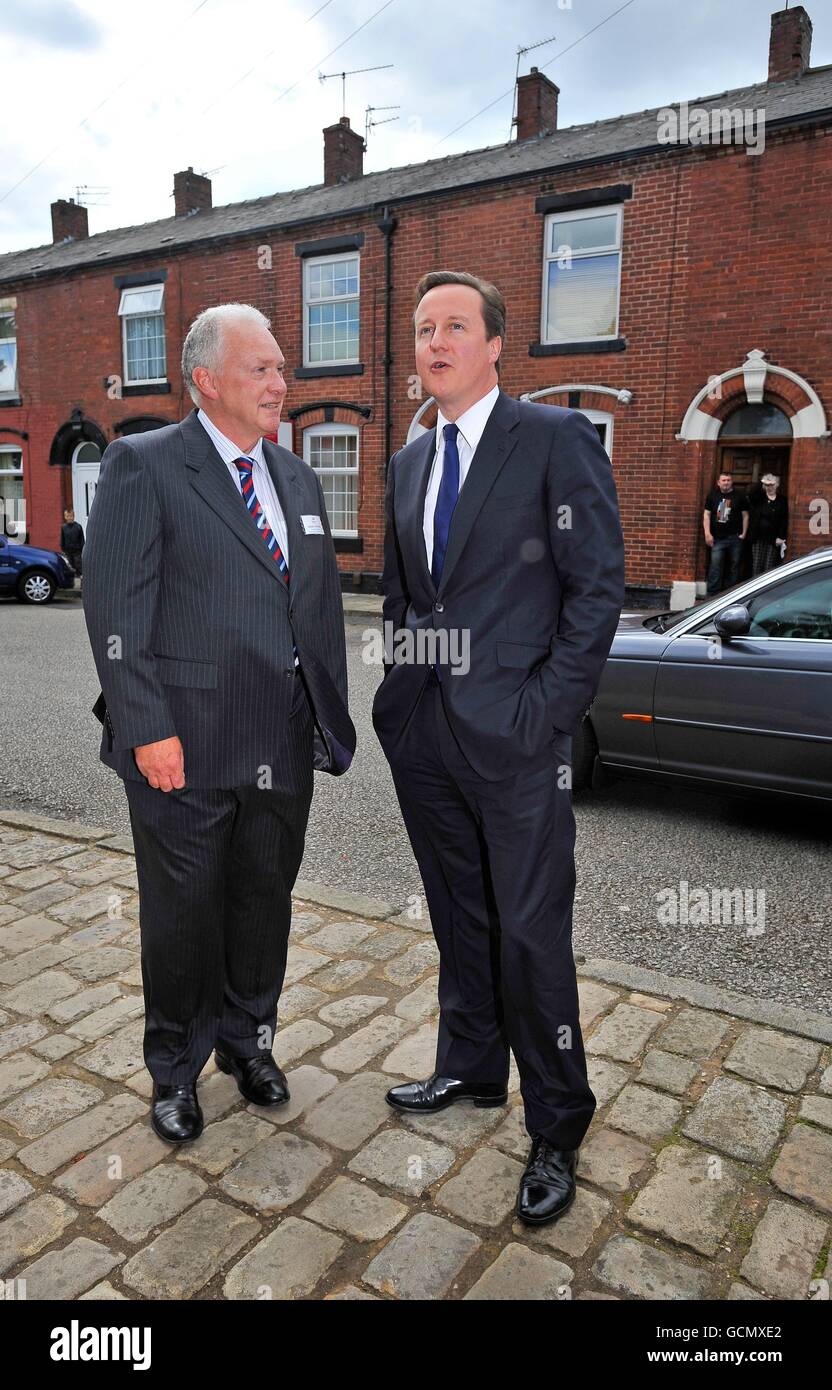 David Cameron visits north of England Stock Photo - Alamy