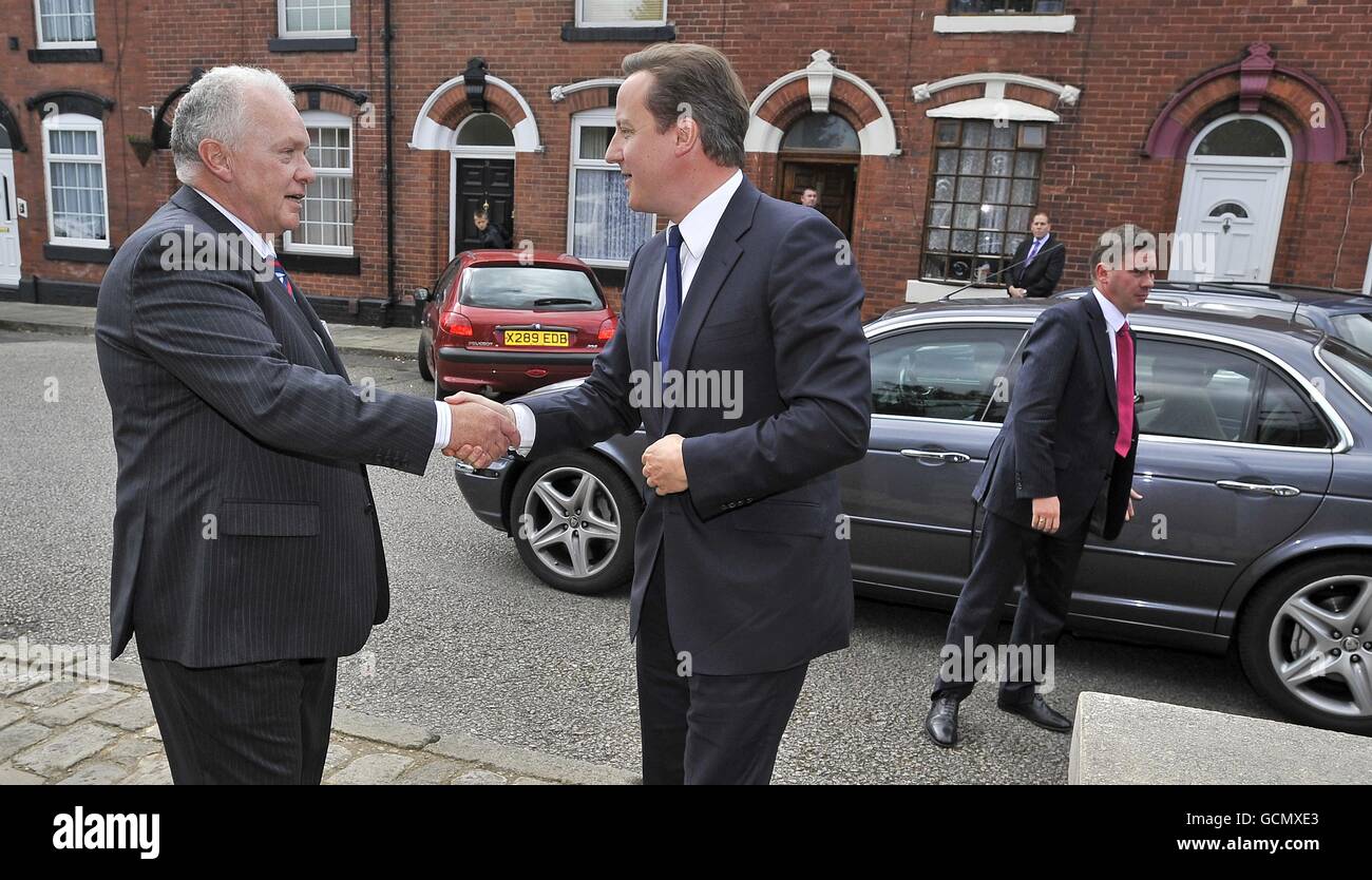 David Cameron visits north of England Stock Photo - Alamy