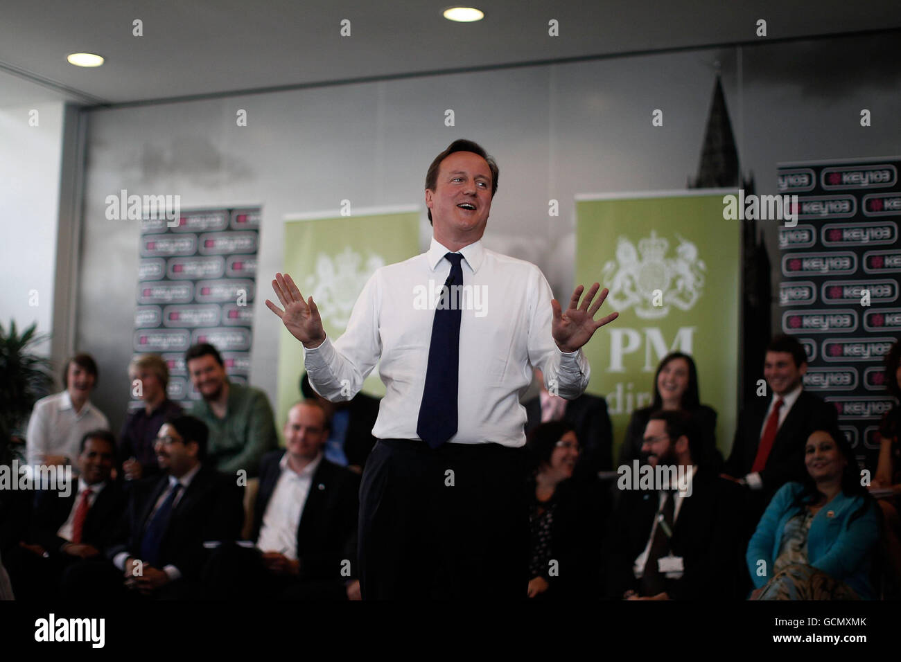 David Cameron visits north of England Stock Photo - Alamy