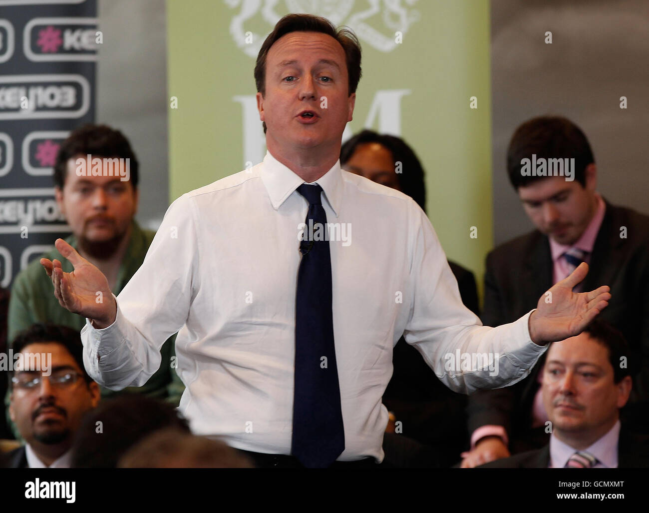 David Cameron visits north of England Stock Photo - Alamy