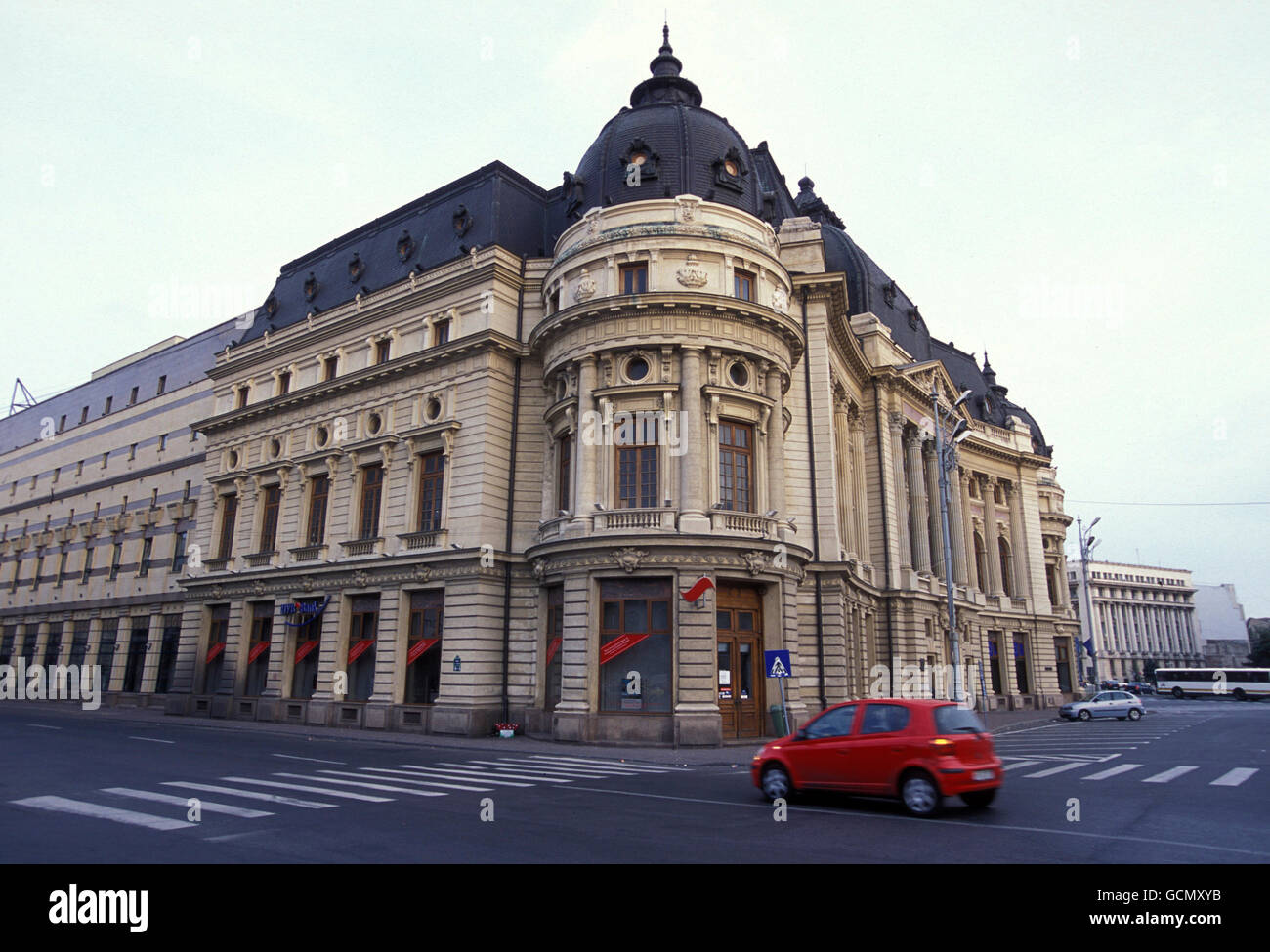 a road in the city of Bucharest in Romania in east europe Stock Photo ...