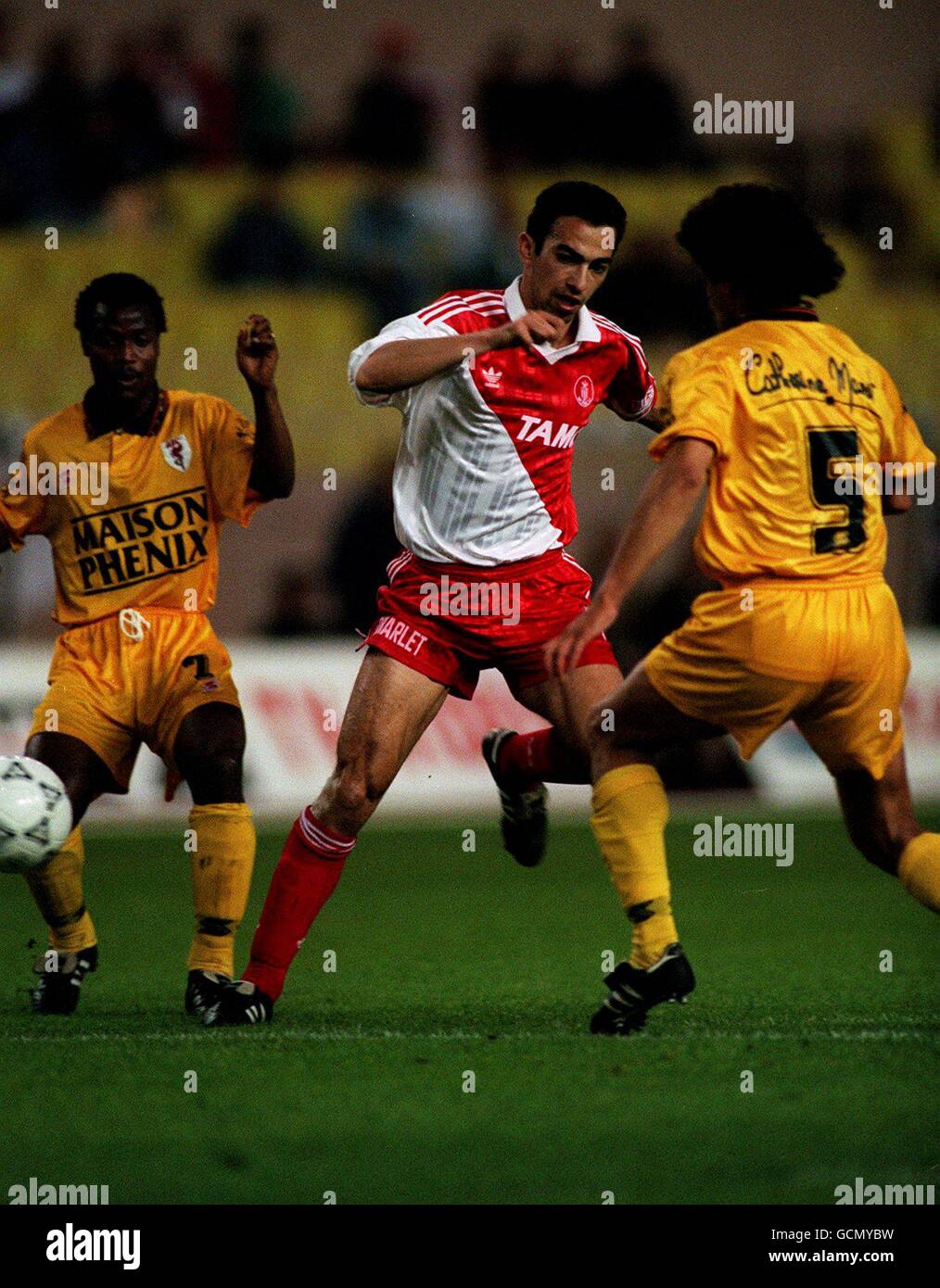 FRENCH SOCCER. LAURENT VIAUD, MONACO Stock Photo - Alamy