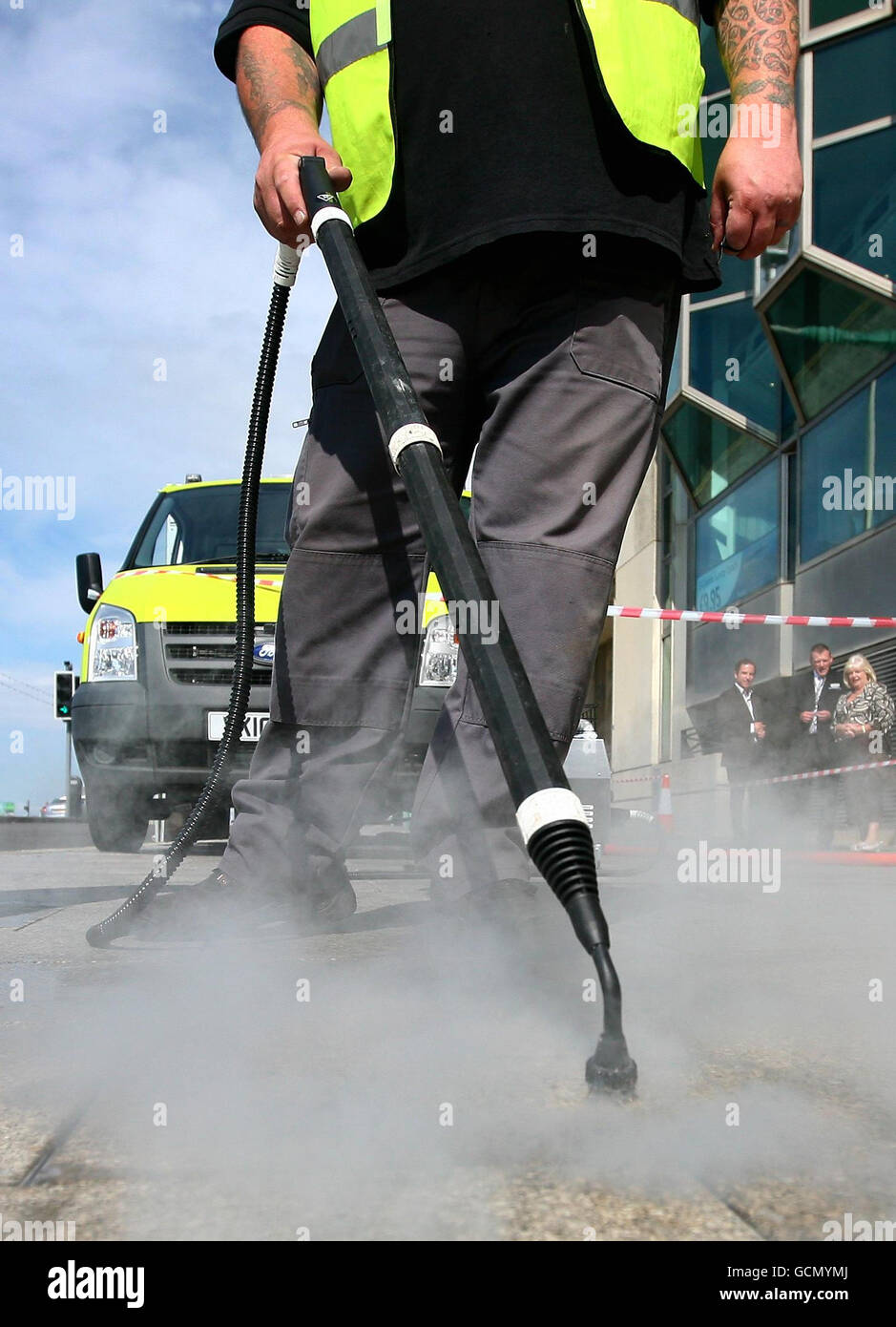 Chewing gum cleaning machine Stock Photo - Alamy