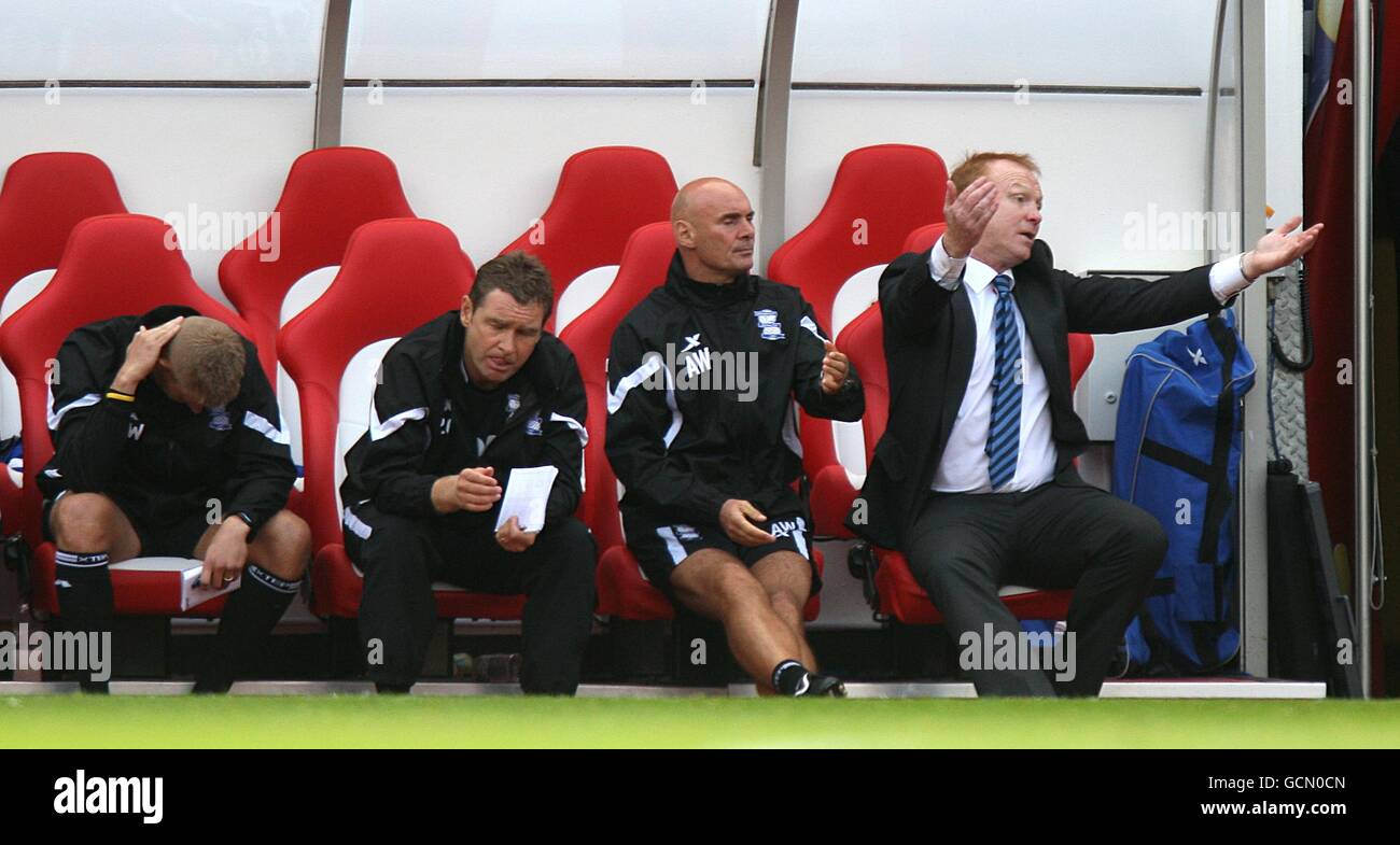 (left to right) Birmingham City goalkeeping coach Dave Watson, first ...