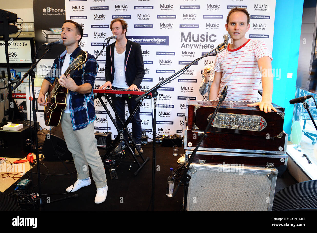 The Hoosiers Launch 'Music Anywhere' - London Stock Photo - Alamy