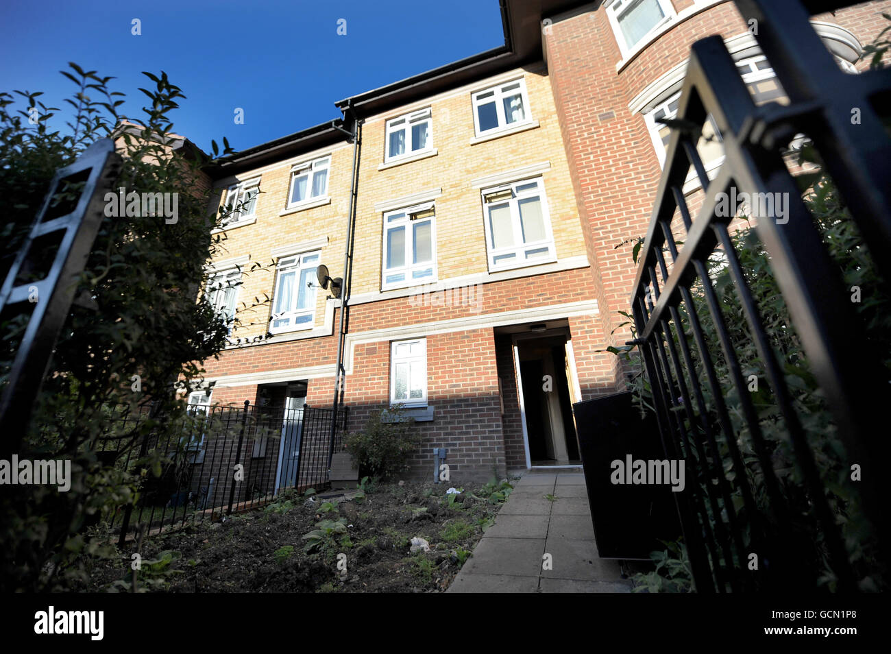 A general view of a property raided as part of Operation Giants, London ...