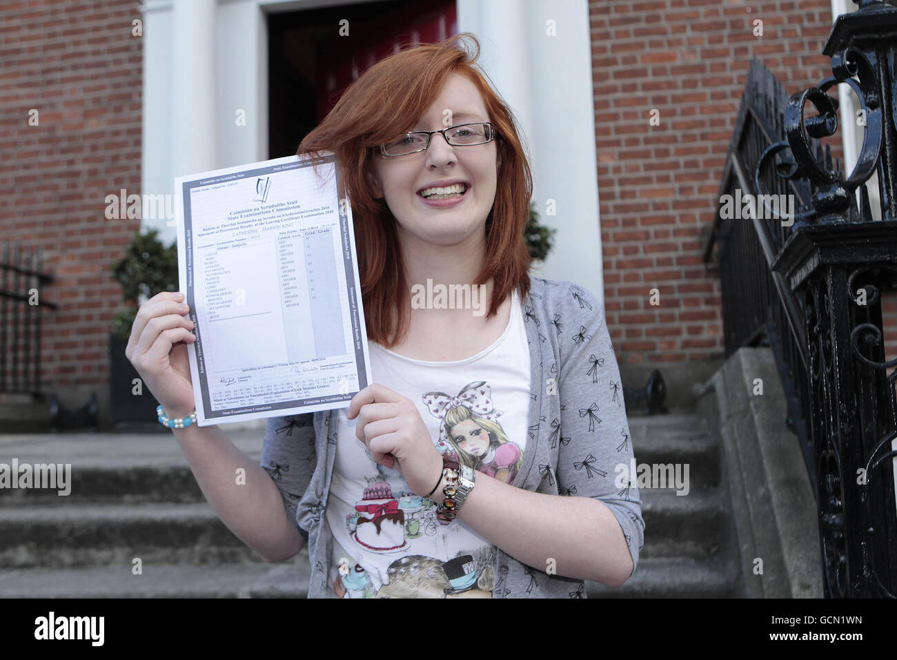 Irish exam results Stock Photo - Alamy