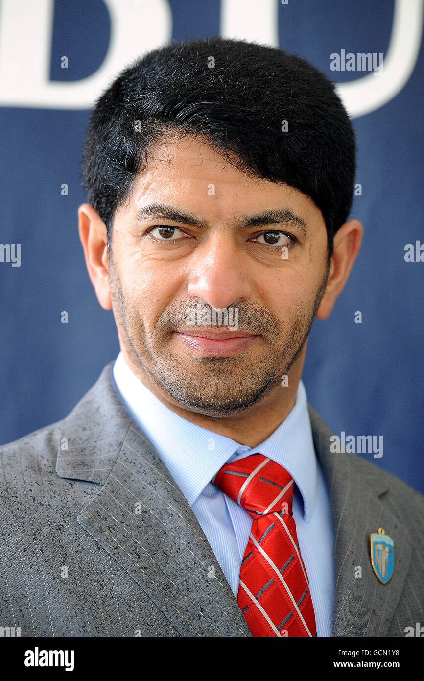 Trainer saeed bin suroor at newbury racecourse hi-res stock photography ...