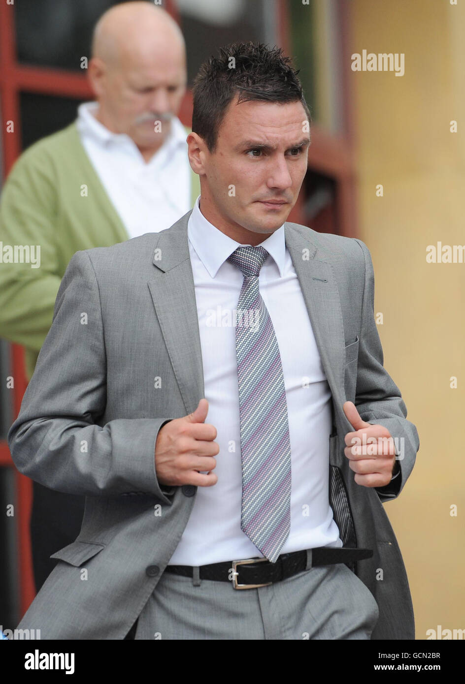 Olympic diver Blake Aldridge (right) attend Bromley Magistrates Court ...