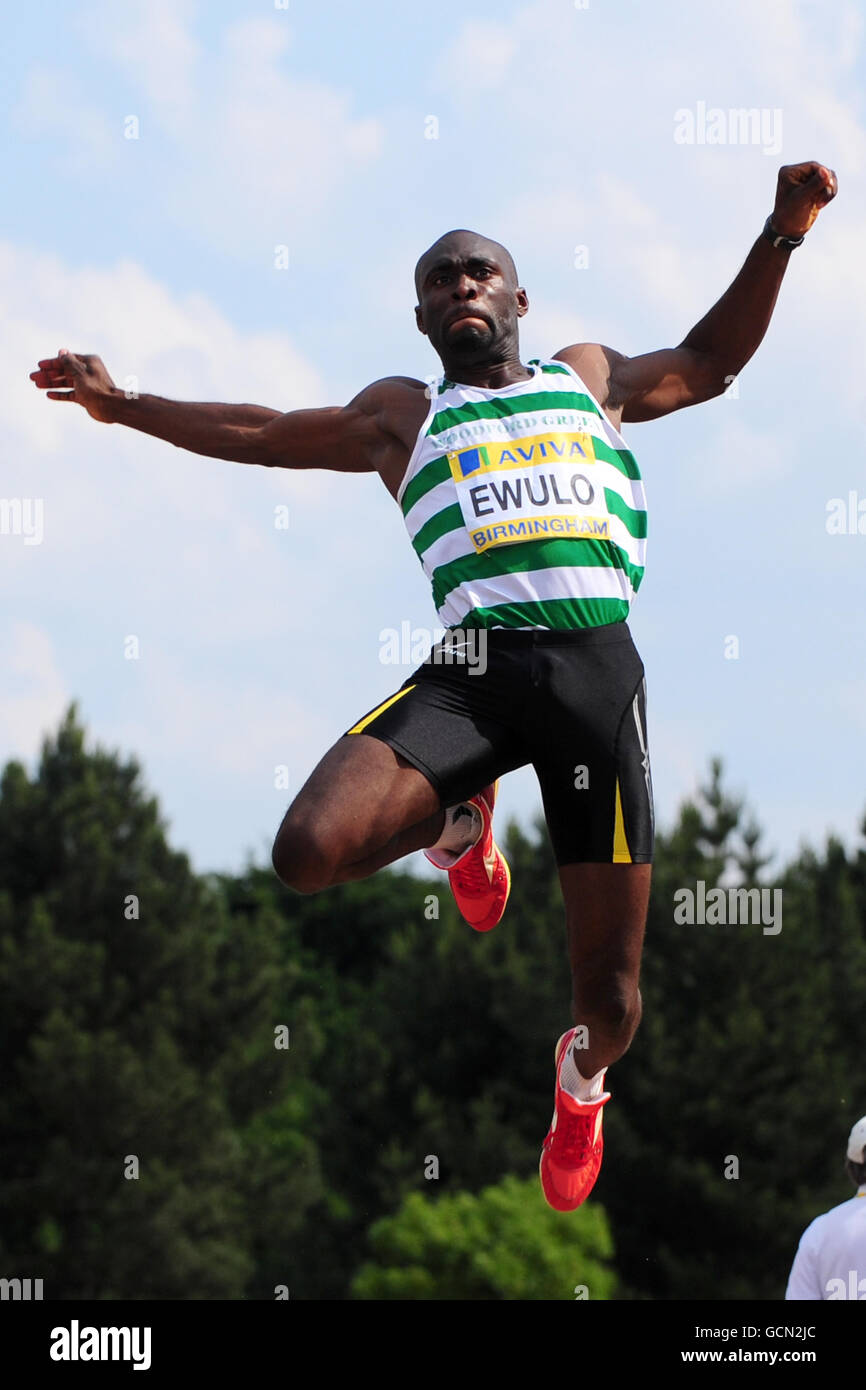 Woodford Green's Ezekiel Ewulo during the men's long jump Stock Photo ...
