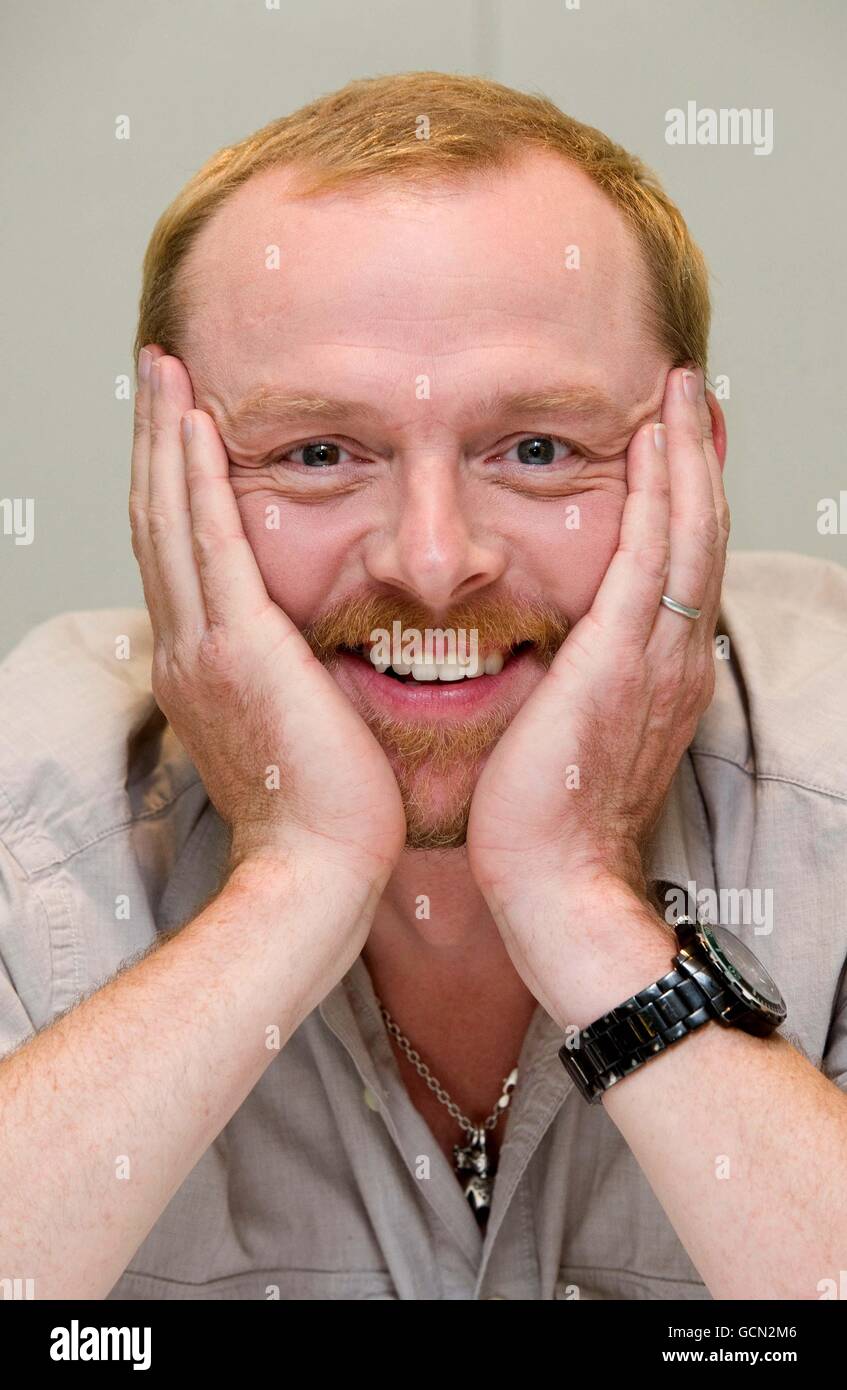 Simon Pegg portraits - London Stock Photo - Alamy