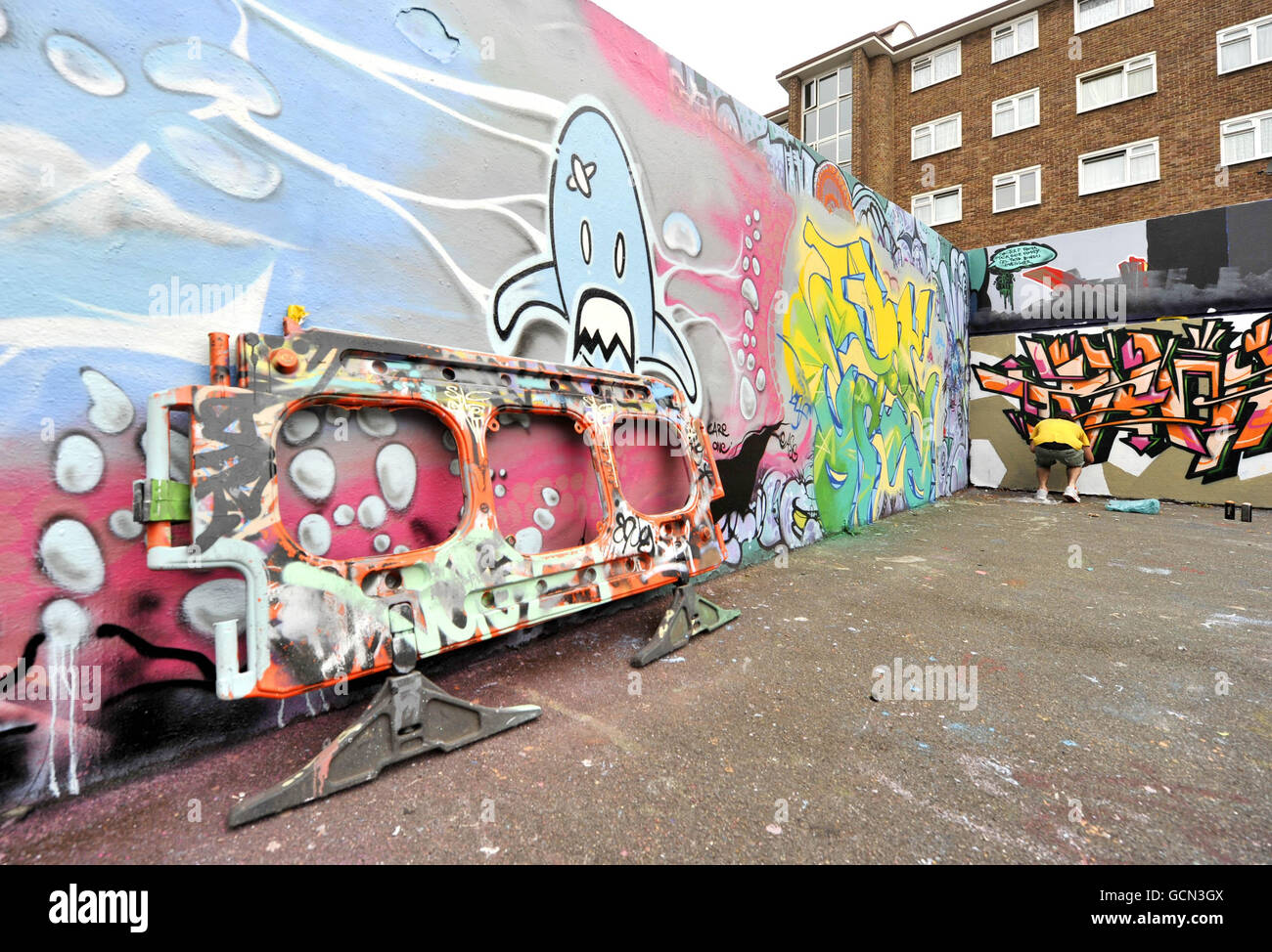 Stockwell estate graffiti Stock Photo - Alamy