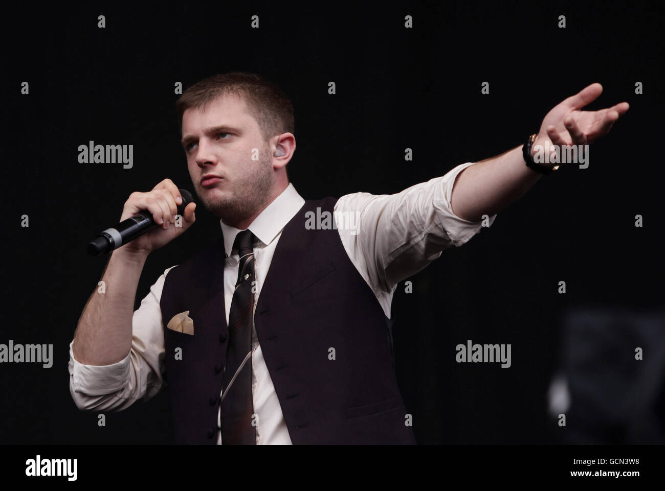 Plan B, aka Ben Drew, performing on the 4 Music Stage, during the V ...