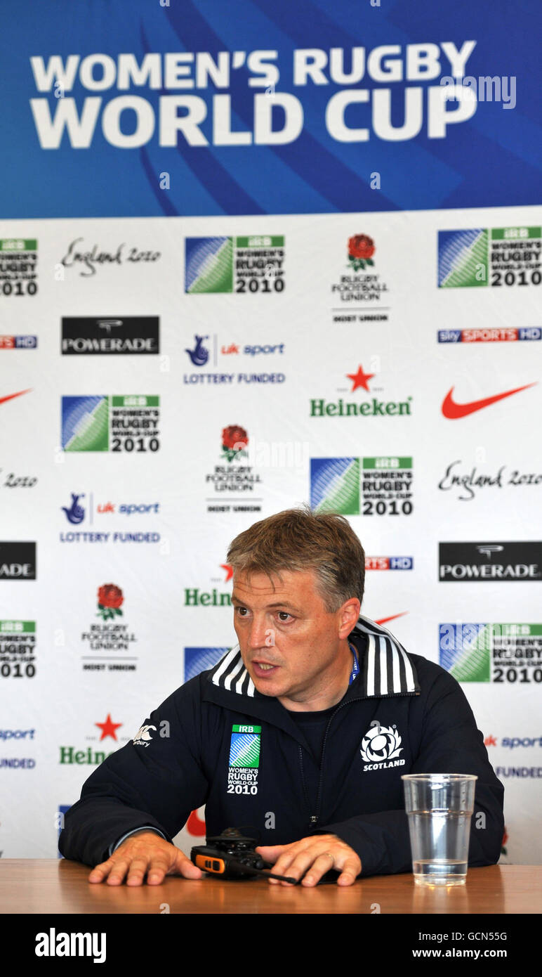 Scotland head coach Gary Parker during a press conference following the ...