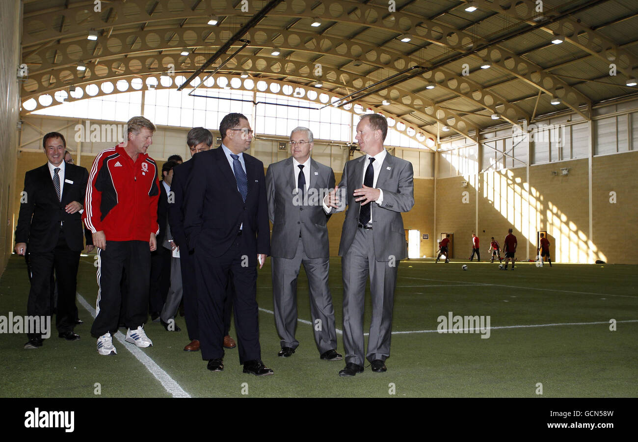 Soccer - FIFA World Cup 2018 Inspection - Rockliffe Park Stock Photo ...