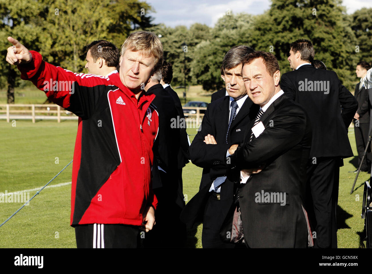 Middlesbrough Chairman Steve Gibson (right) and Academy manager David ...