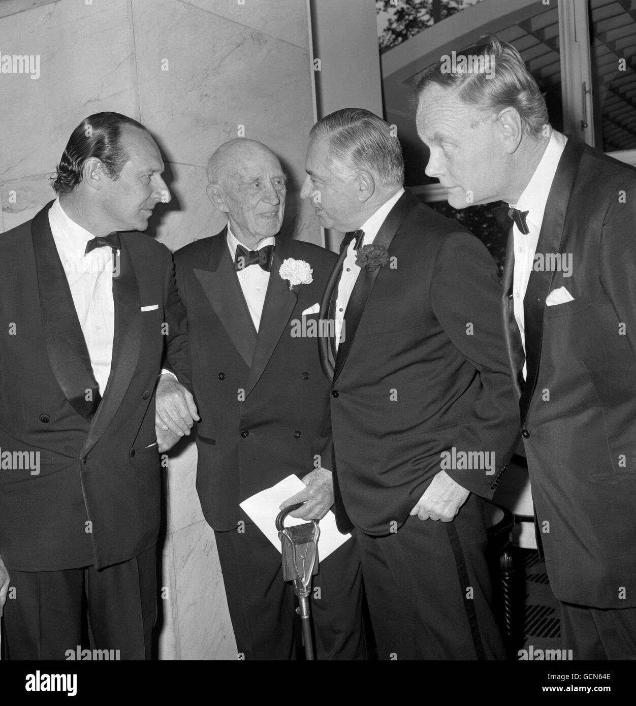 Lord Harlech, left, and Sir Patrick Dean, right, both former British ...