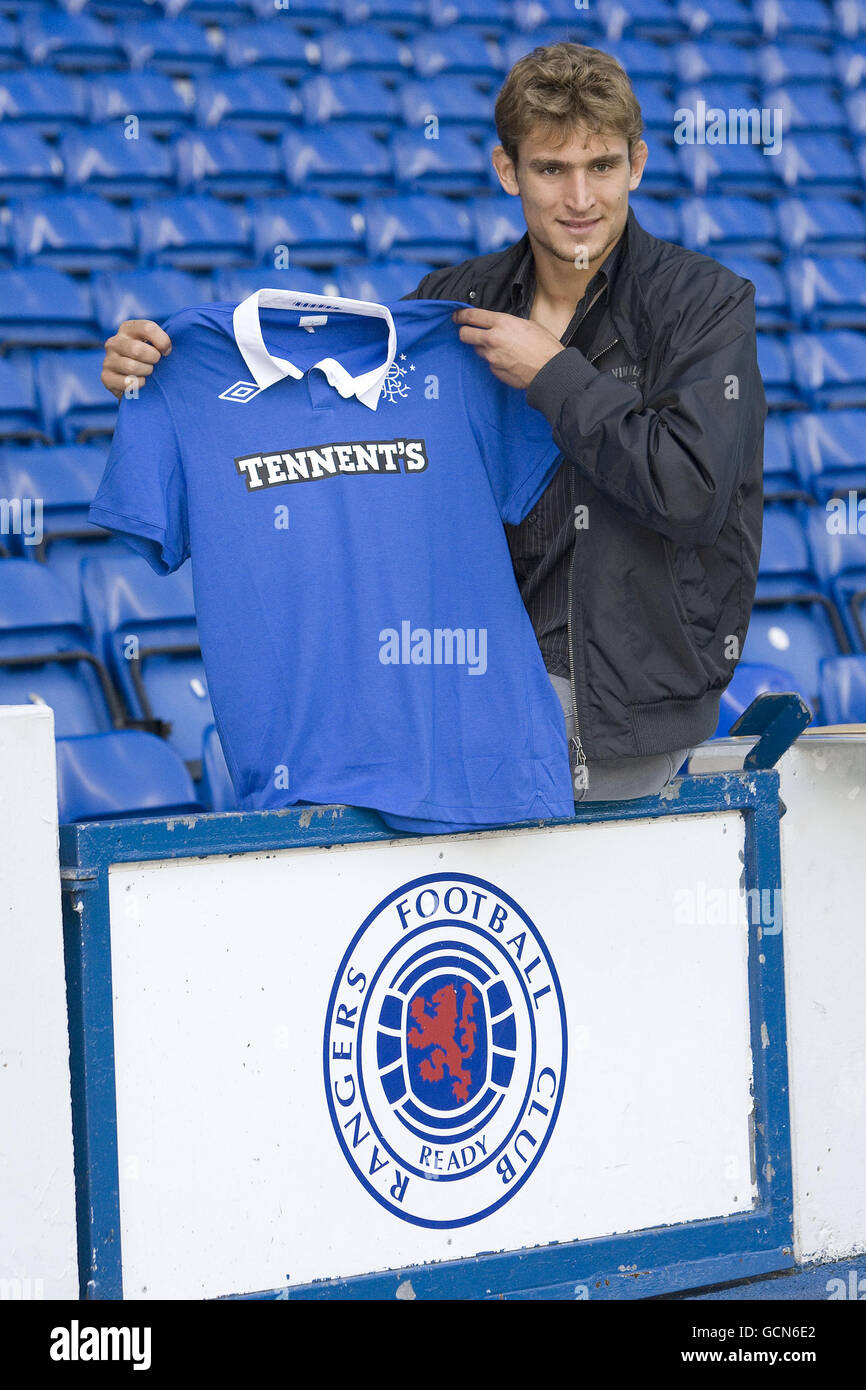 Soccer - Rangers Photocall - Ibrox Stock Photo - Alamy