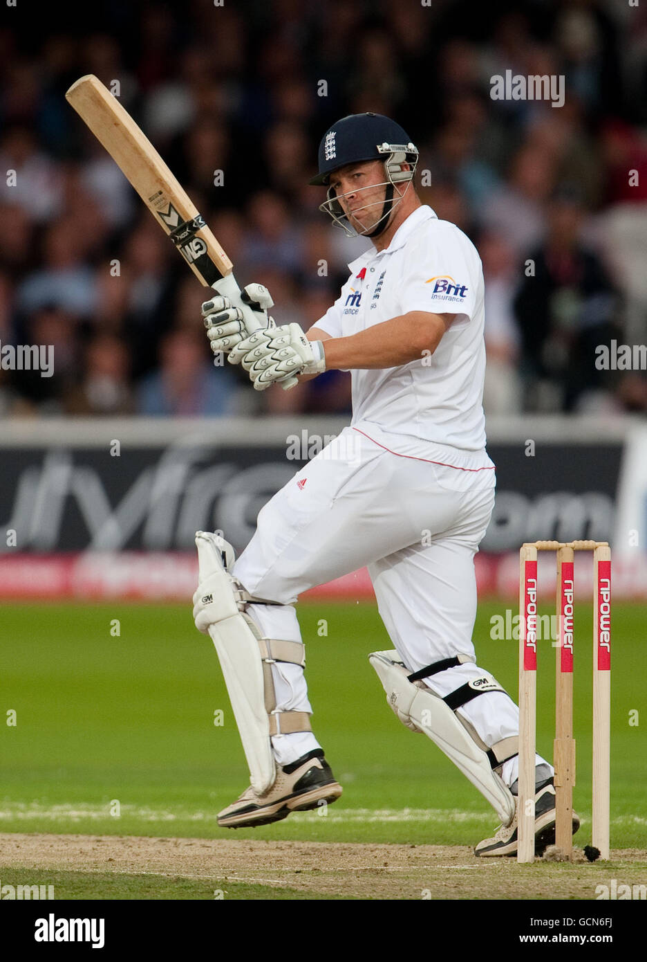 England's Jonathan Trott bats during the Fourth npower Test match at ...