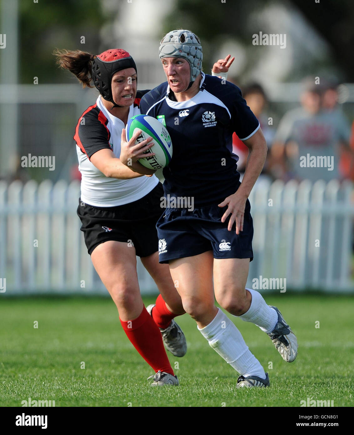 Scotland's Susie Brown in action during the Women's Rugby World Cup 5th ...