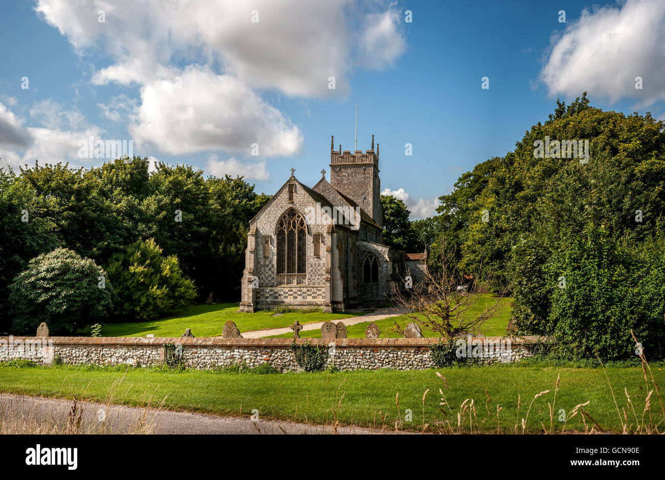 The Church of All Saints in Burnham Thorpe, Norfolk, birthplace of ...