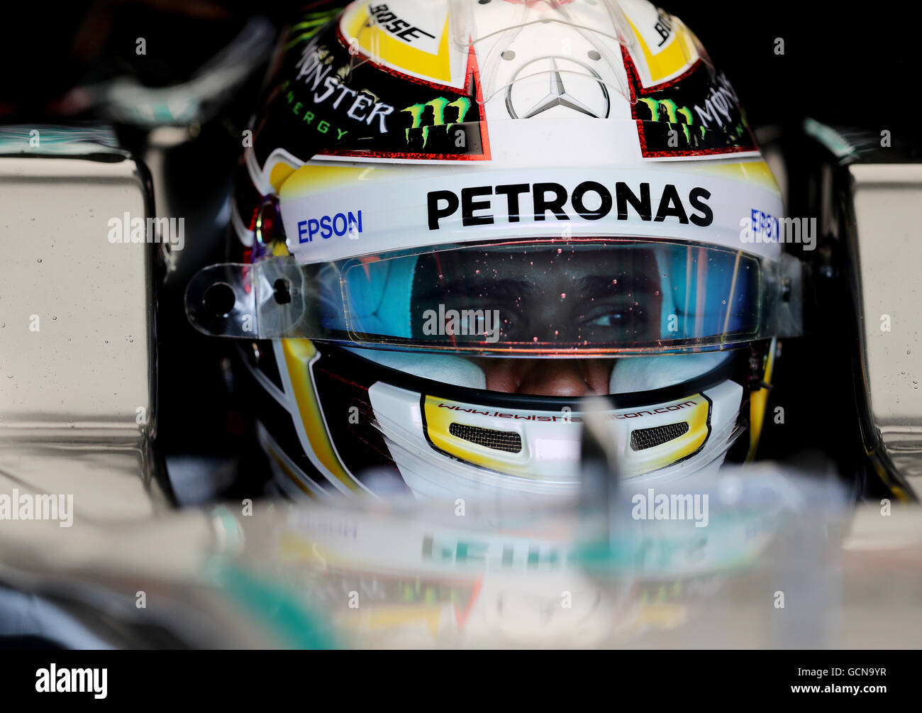 Mercedes Lewis Hamilton during third practice for the 2016 British ...