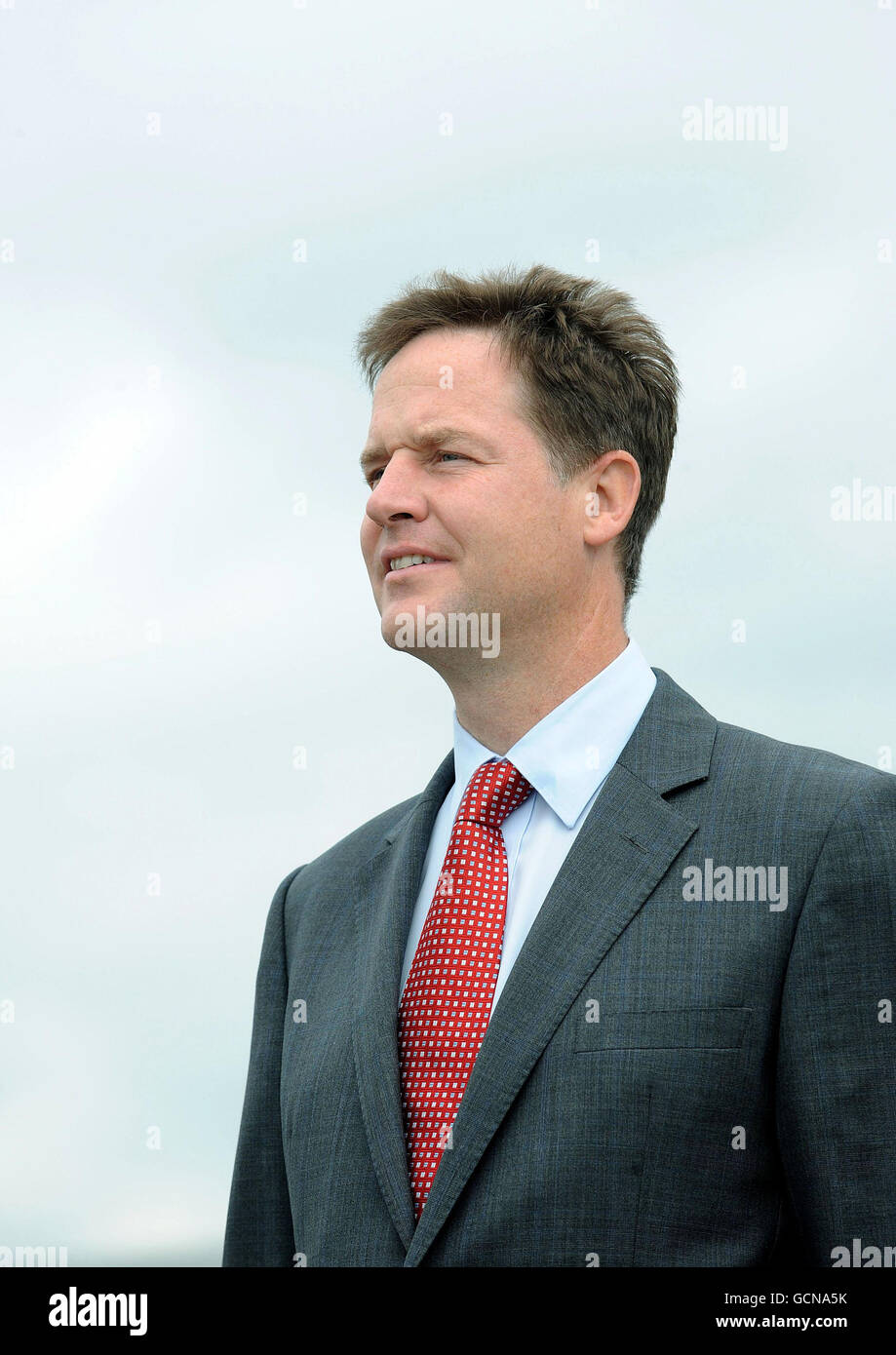 Deputy Prime Minister Nick Clegg gives a speech during the opening of ...