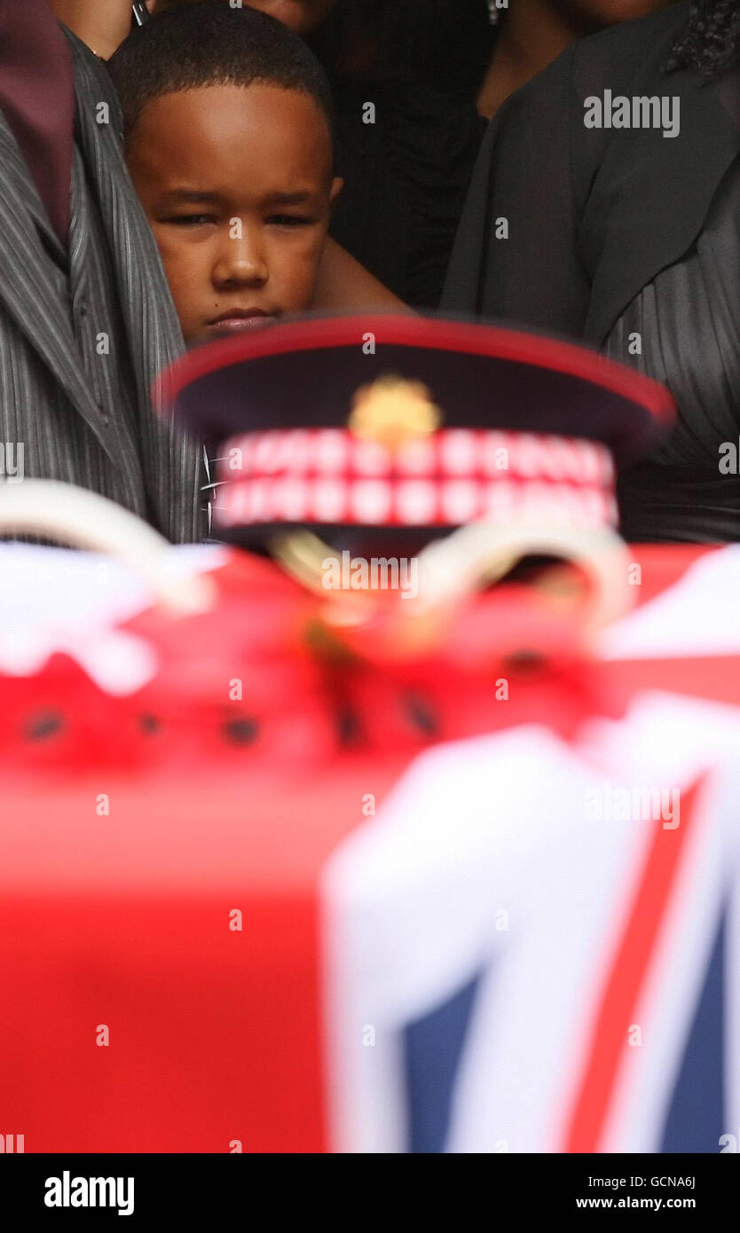 Lance Sergeant Dale McCallum funeral Stock Photo - Alamy