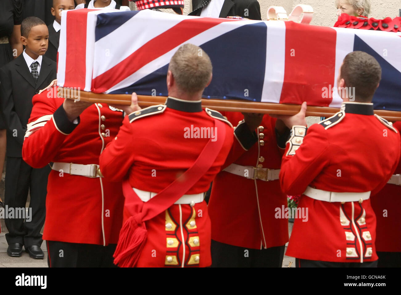 Funeral mccallum half length mid carrying union jack flag mangsk hi-res ...