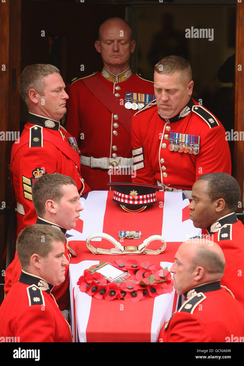 Lance Sergeant Dale McCallum funeral Stock Photo - Alamy