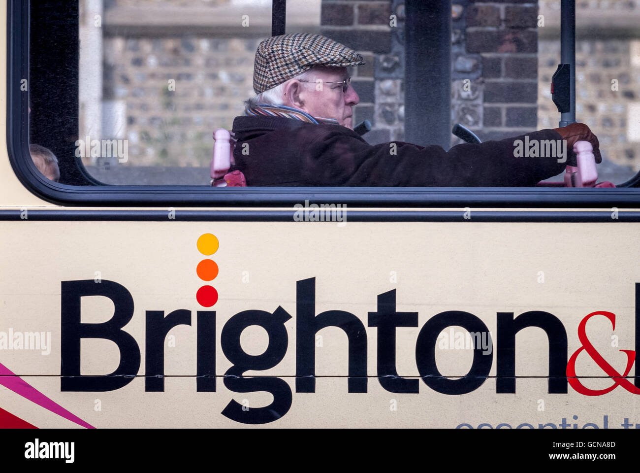 Senior bus passengers on a bus in southern England Stock Photo - Alamy