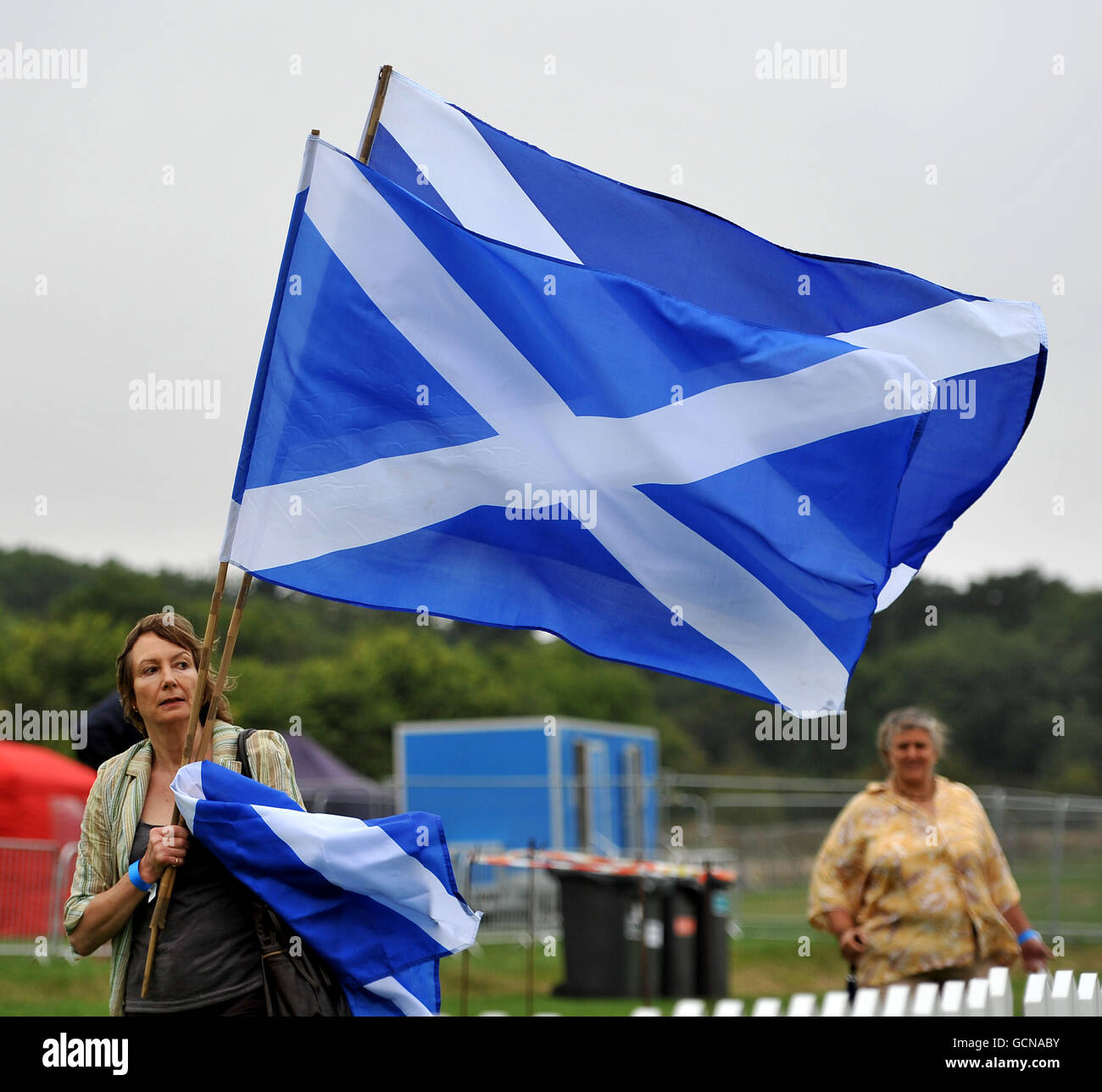 A Scotland fans shows her support during the Women's World Cup at ...
