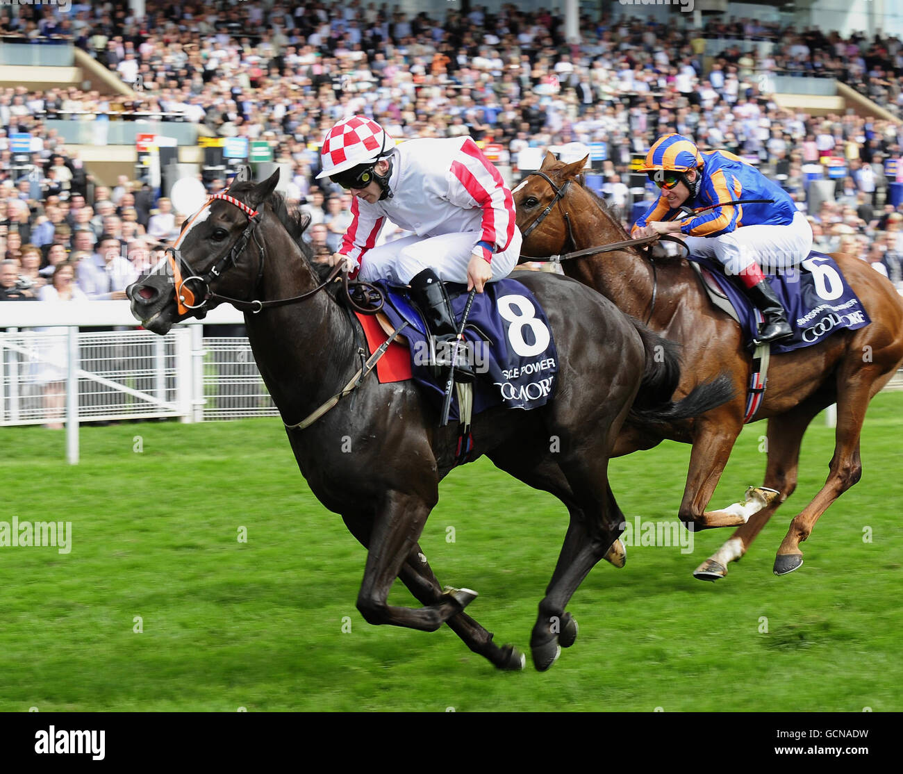 Sole Power and jockey Wayne Lordan (left) beat Starspangledbanner and ...