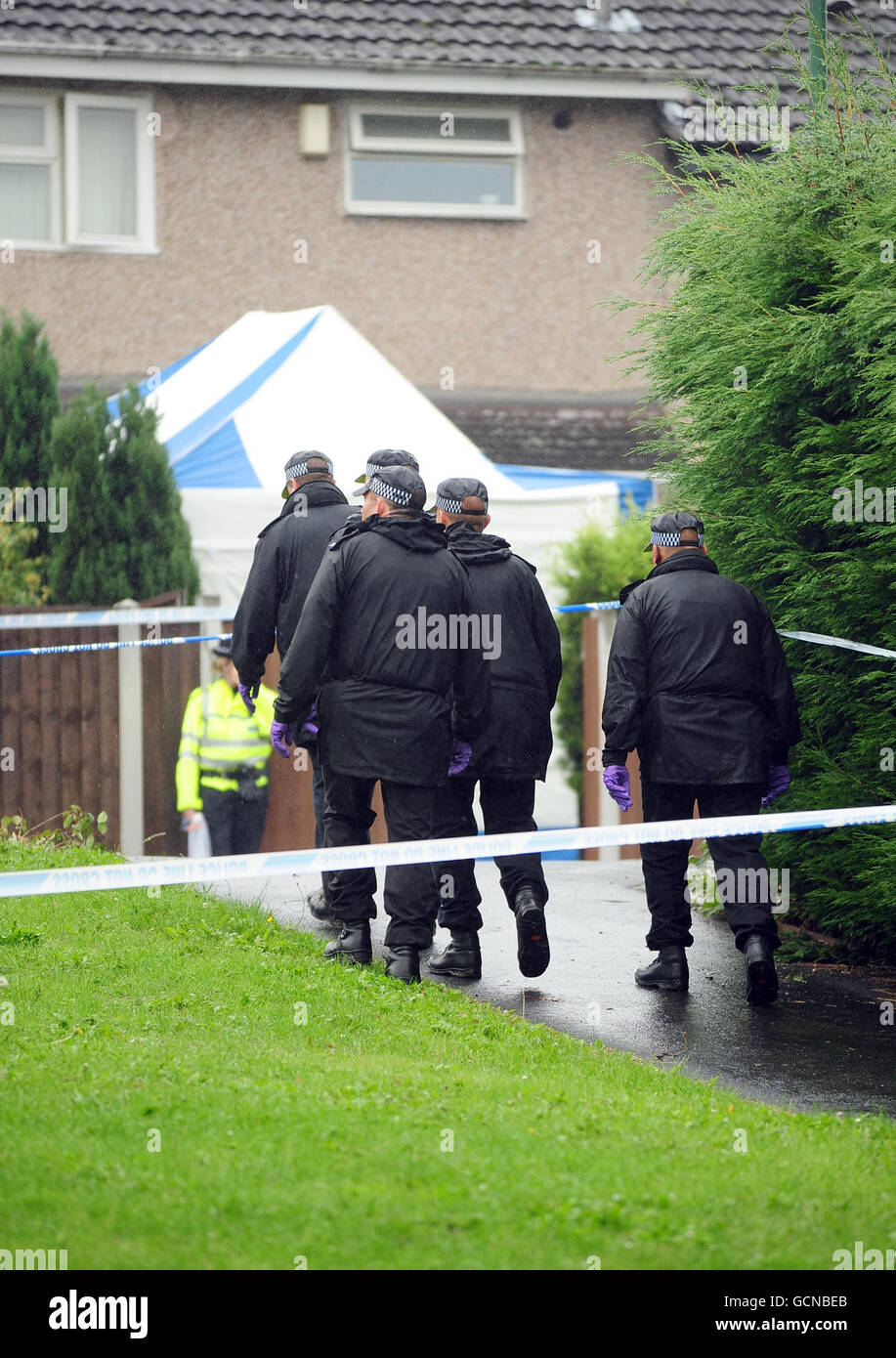 Police garden general view gv walking mangsk rmphoto hi-res stock ...