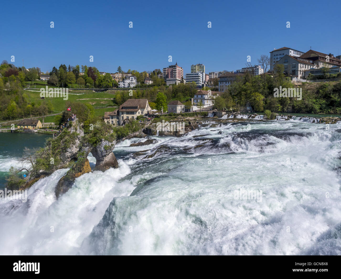 Rhine Falls at Schaffhausen, Switzerland Stock Photo - Alamy